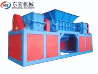 China Industrial Double Rotor Shredder 55-160kW Two Shaft Shredder for Scrap Metal Plastic Wood for sale