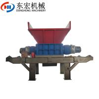 China Industrial Double Rotor Shredder 55-160kW Two Shaft Shredder for Scrap Metal Plastic Wood for sale