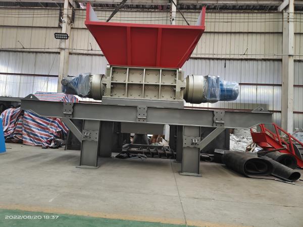 Quality Stainless Steel Double Axis Wood Shredder for Heavy Scrap Furniture Production for sale