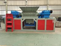 China Industrial Two Shaft Shredder 55-160kW for Wood Pallet Waste Clothes Processing for sale