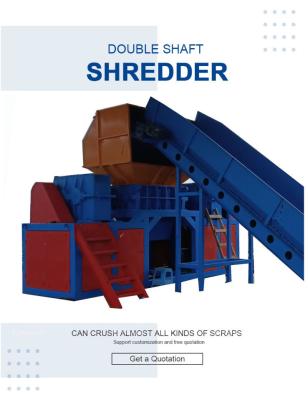 China Building Material Shops Double-Shaft Shredder Shear Quilt Crusher for Multifunctional for sale