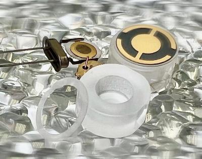China Stable Frequency-Temperature Characteristics Quartz Endcap for Pressure Sensing for sale