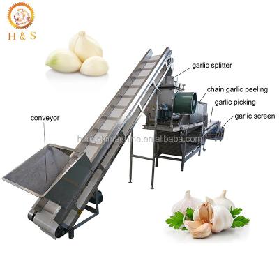 China Automatic Garlic bulb breaking machine / Garlic peeler skin removing machine /Garlic peeling machine for sale