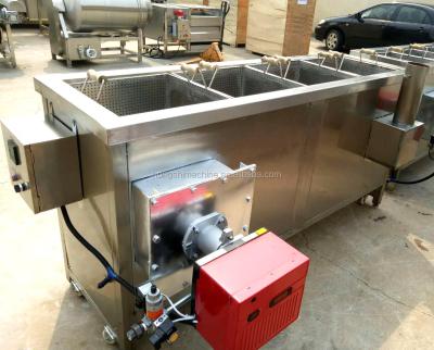 China Electricity gas heating meat potato chips oil fryer machine,snack food oil frying machine for sale