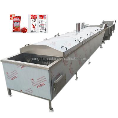 China Water Bath Vacuum Plastic Packing Bag Pasteurizer  Machine/Canned Food Tunnel Pasteurization Machine for sale