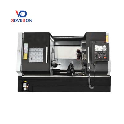 China 2500rpm CNC Lathe Slant Bed Turning Milling Compound Lathe Center Machine for sale