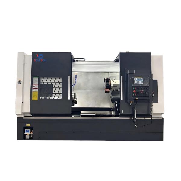 Quality Heavy Duty turret CNC Slant Bed Lathe 2100mm Fanuc System For Precision Turning for sale