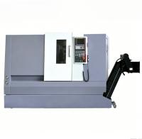 Quality 42Nm Dual Spindle Automatic Slant Bed CNC Lathe Turret 500mm Turning Length for sale