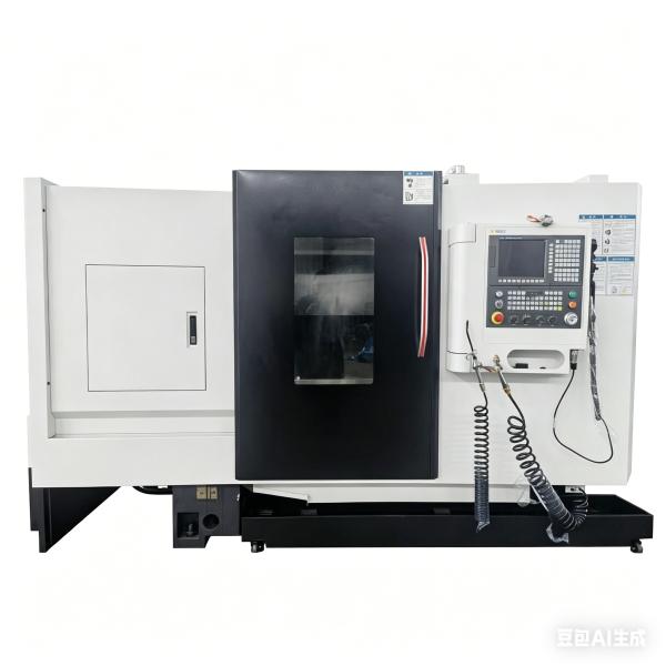 Quality 15kW FANUC Turret Toolroom Slant Bed CNC Lathe Y Axis 12 Station 154Nm for sale