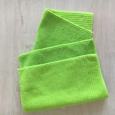 China Thick twist 2-layers polyester green tea towels for sale