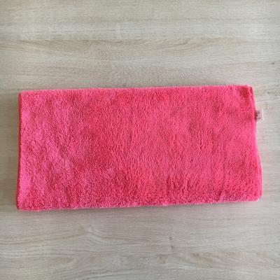 China high weight coral fleece  two sides brushed absorbing square towels for sale