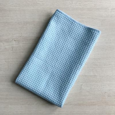 China Waffle microfiber kitchen dry water absorbing towel easy washing for sale