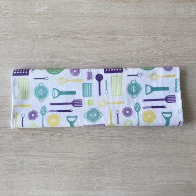China Cute printed microfiber absorbing water kitchen useage dry wipes thick and good quality for sale