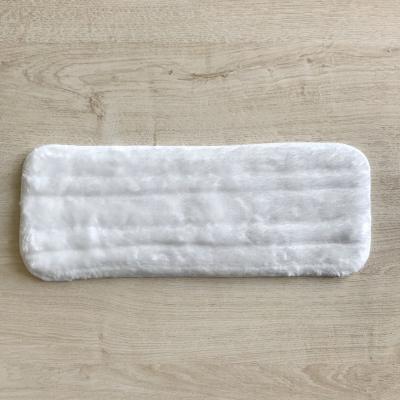 China 100% polyester absorb water flat mop  house keeping wet mop Chinese suppiler with scrape for sale