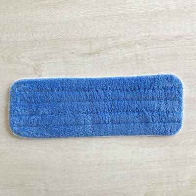 China 100% polyester absorb water flat mop  house keeping wet mop Chinese suppiler with scrape for sale