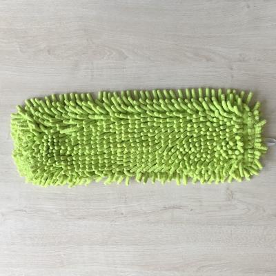 China 100% polyester absorb water flat mop  house keeping wet mop Chinese suppiler with scrape for sale