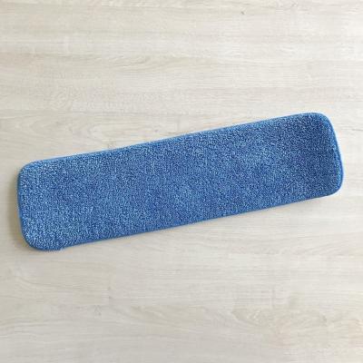 China 100% polyester absorb water flat mop  house keeping wet mop Chinese suppiler with scrape for sale