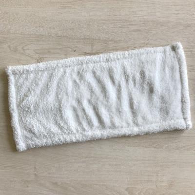 China 100% polyester absorb water flat mop  house keeping wet mop Chinese suppiler with scrape for sale