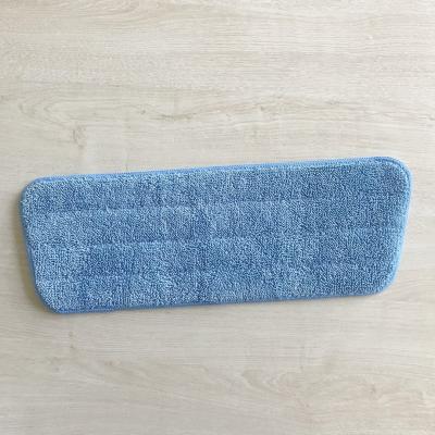 China 100% polyester absorb water flat mop  house keeping wet mop Chinese suppiler with scrape for sale
