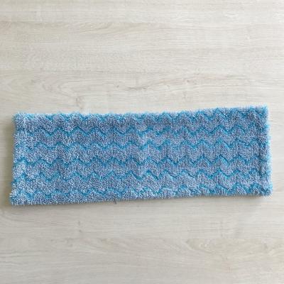 China 100% polyester absorb water flat mop  house keeping wet mop Chinese suppiler with scrape for sale