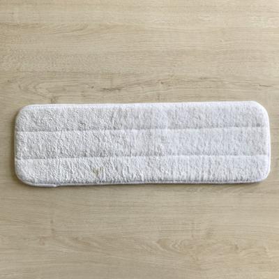 China 100% polyester absorb water flat mop  house keeping wet mop Chinese suppiler with scrape for sale