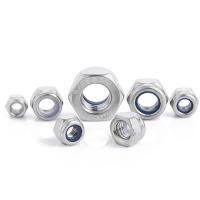 China Hot / Cold Forging Nylon Insert Lock Nut Customized DIN ISO GB AMSE BS for sale