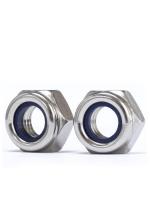 China Stainless steel Nylon Insert Hex Lock Nuts, Metric Inserted Locknut, Self-Locking for sale