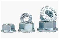 China Carbon steel Hexagonal Flange Nuts for sale