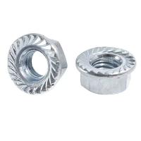 China Carbon steel Hexagonal Flange Nuts for sale
