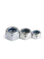 China Carbon steel Nylon Insert Hex Lock Nuts, Metric Inserted Locknut, Self-Locking for sale