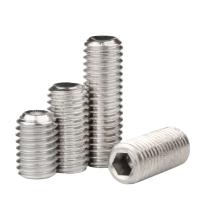 China Socket Cap Set Screws Cup Point Hex Headless Grub Screw 304 Stainless Steel Allen Knobs for sale