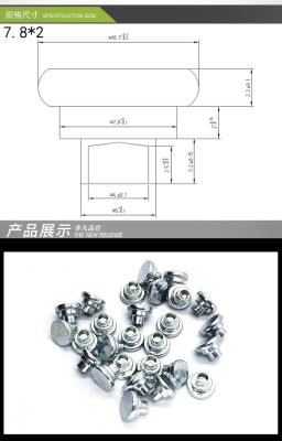Cina Il punto non standard rivetta i ribattini rotondi ad alta resistenza del acciaio al carbonio della testa piatta in vendita