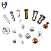 China Flat head flat head half round head solid hollow copper stainless steel rivet for sale