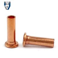 China semi tubular copper Rivets For customized for sale
