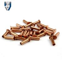 China semi tubular copper Rivets For customized for sale