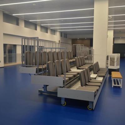 China Steel Platform Telescopic Seating System in Grey or Black Color for Customizable Needs for sale