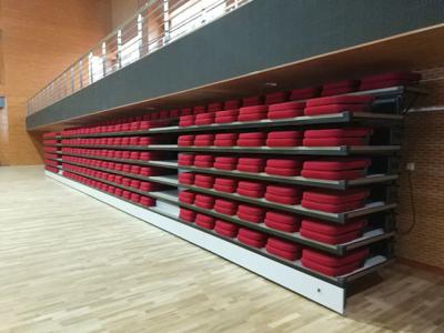 China OEM Soft Cushion Telescopic Bleacher Seating Tribune Seating W900mm Step for sale