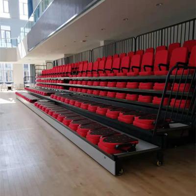 China Pu-van het de Stoel Zachte Kussen van het Armsteuntriplex Intrekbare Binnenbleachers voor Auditorium Te koop