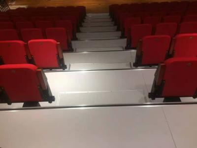 China Customized Size Telescopic Bleacher Seating Motorized Bleachers 300mm Step Height for sale