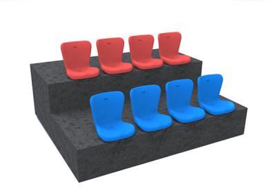 Cina Alto stadio posteriore Seat dell'HDPE multicolore dello stampaggio mediante soffiatura/Bleacher Seat di calcio in vendita
