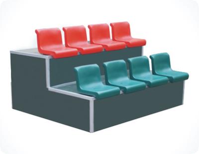 China HDPE van de Choosablekleur Hoge Achterbasketbalbleacher Zetels/Plastic Gymnastiekbleachers Te koop