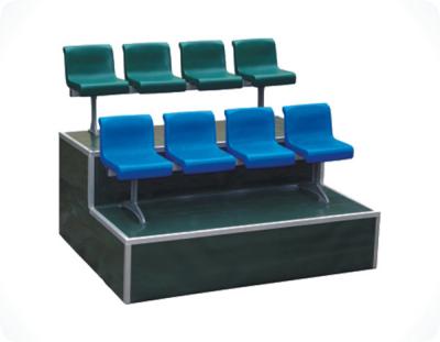 China HDPE van de Choosablekleur Hoge Achterbasketbalbleacher Zetels/Plastic Gymnastiekbleachers Te koop