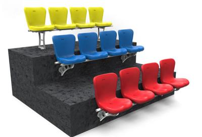 Cina Alto stadio posteriore Seat dell'HDPE multicolore dello stampaggio mediante soffiatura/Bleacher Seat di calcio in vendita