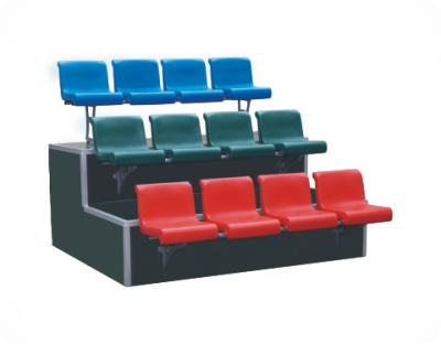 China HDPE van de Choosablekleur Hoge Achterbasketbalbleacher Zetels/Plastic Gymnastiekbleachers Te koop