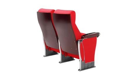 China Die-Casting Aluminum Alloy Foot Theatre Seating With ABS Table for sale