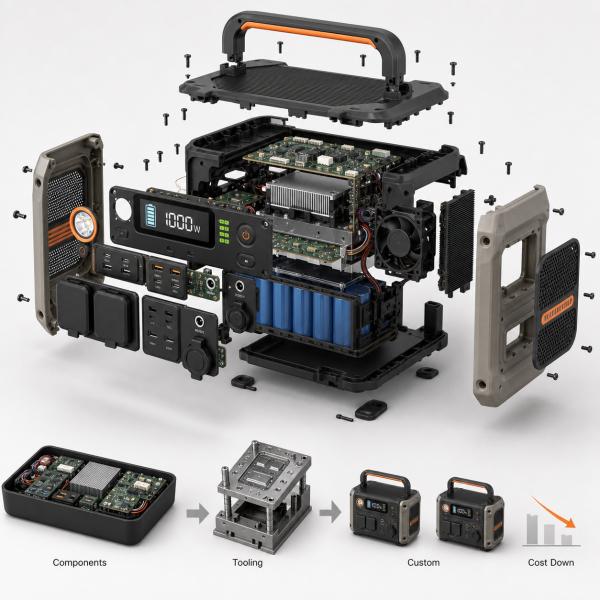 Quality 1000W Portable Power Station Solution: BOM Engineering & Custom PCBA Design for sale