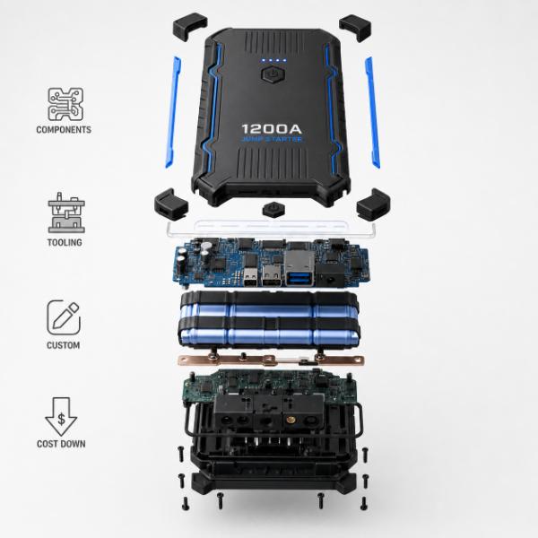 Quality 1200A Car Jump Starter OEM/ODM: Custom PCBA Design & Turnkey Solutions for sale
