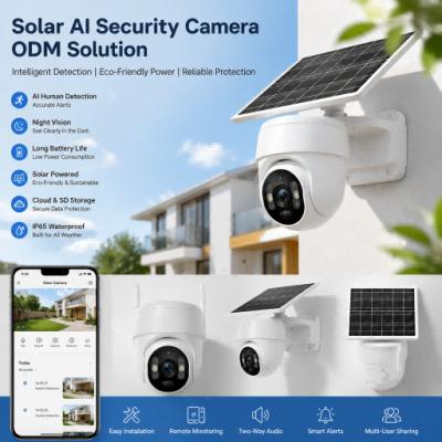 China Solar AI Security Camera ODM Solution Featuring Intelligent Detection and Eco-Friendly Solar Power Design for sale