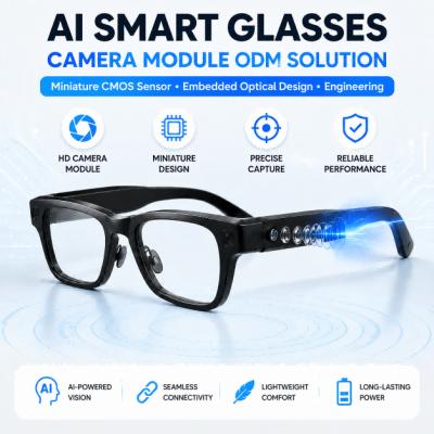 China AI Smart Glasses Camera Module ODM Miniature CMOS Sensor Embedded Optical Design Engineering for sale