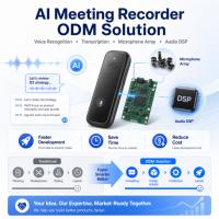 Quality AI Meeting Recorder ODM Solution Voice Recognition Transcription Microphone for sale